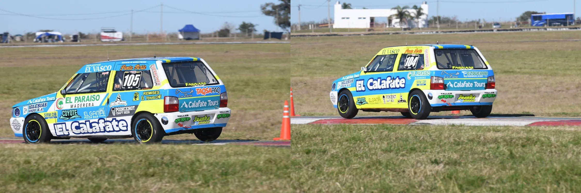 Willy Bull 6to y Alexis Bull 8vo en la clasificación del Turismo Pista