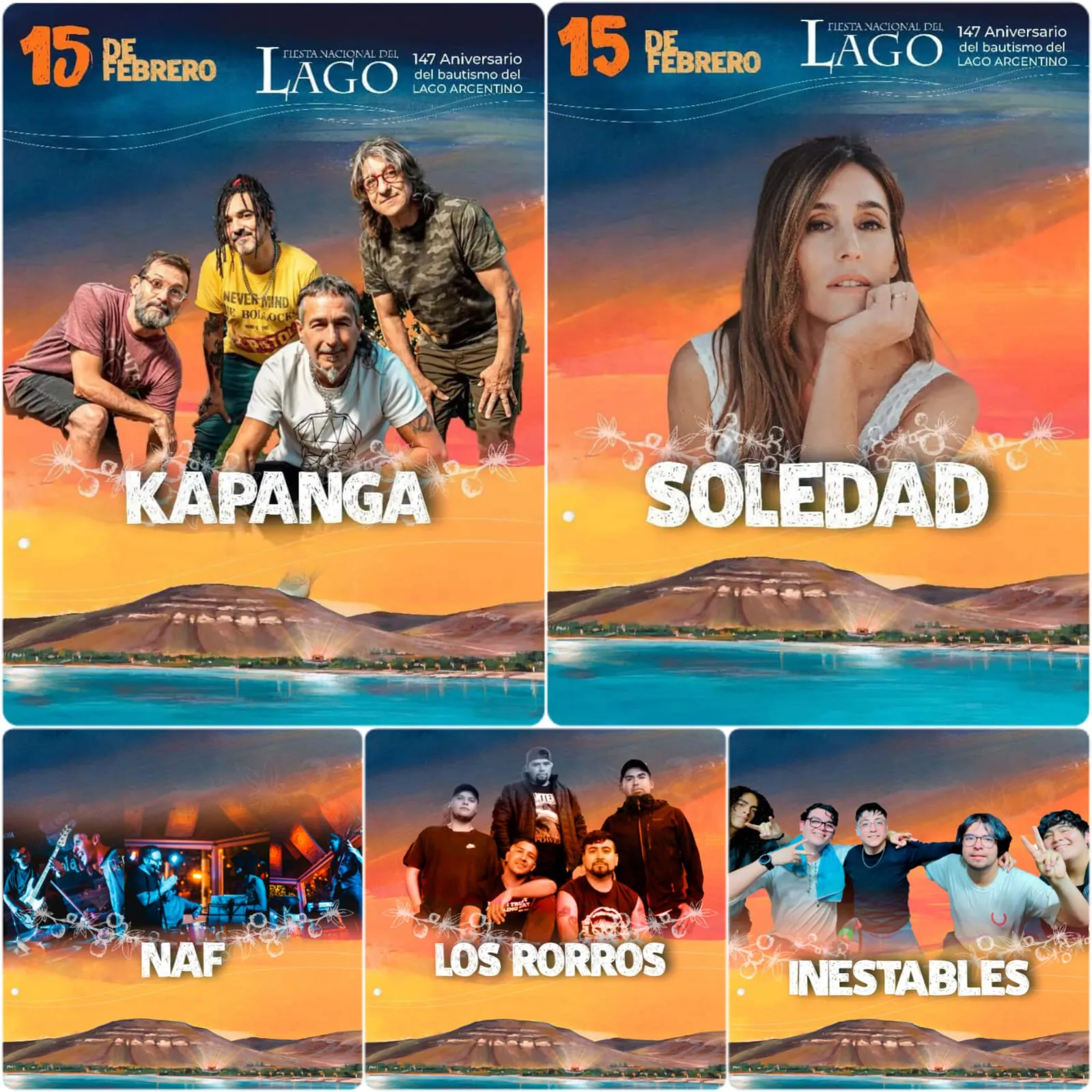 FESTIVAL DEL LAGO - NOCHE 3 - Kapanga, Soledad y Artistas Locales