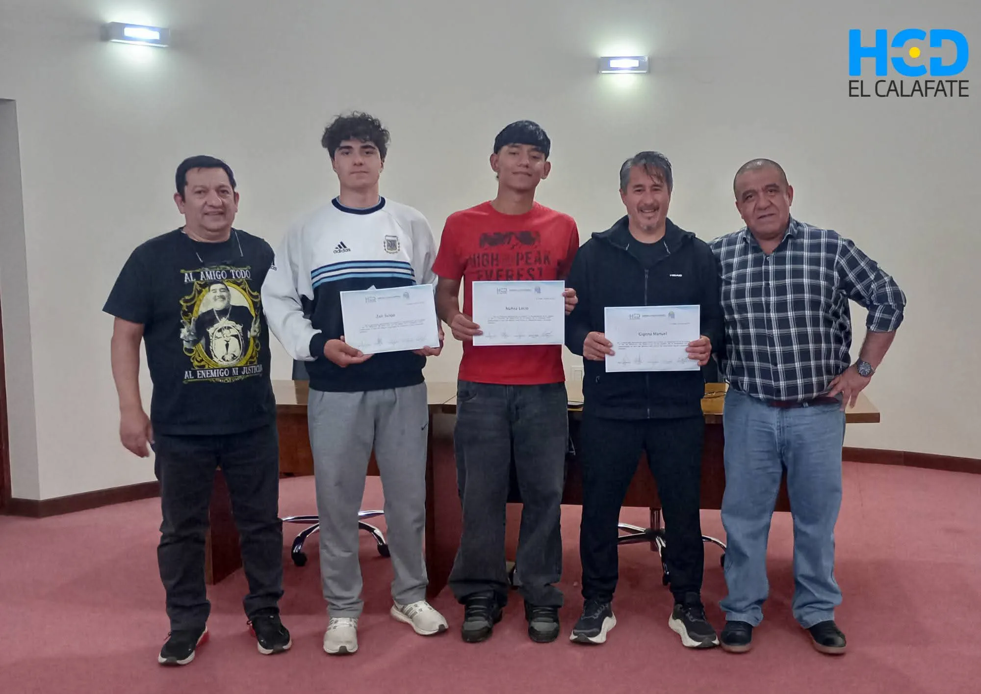 El Consejo Deliberante de El Calafate hizo menciones a deportistas